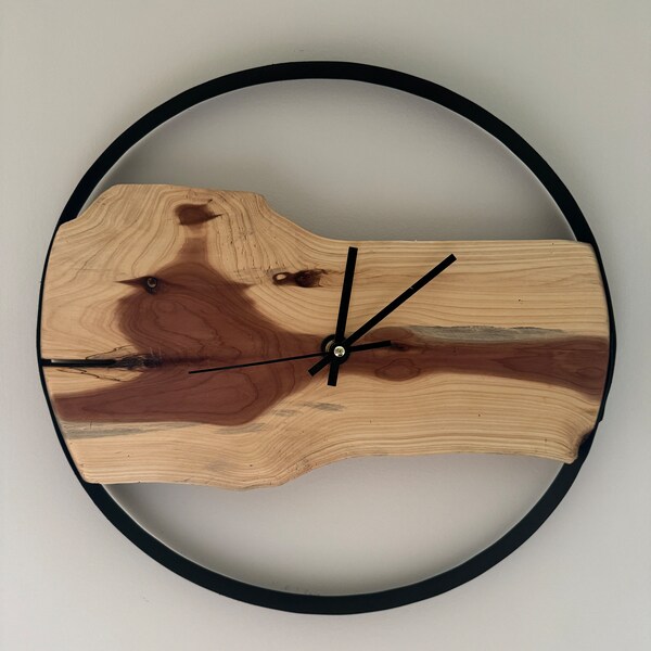 Modern Wood Clock - Etsy