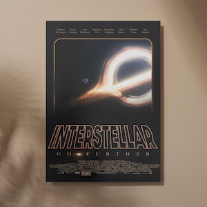 INTERSTELLAR Retro Movie Poster - Etsy