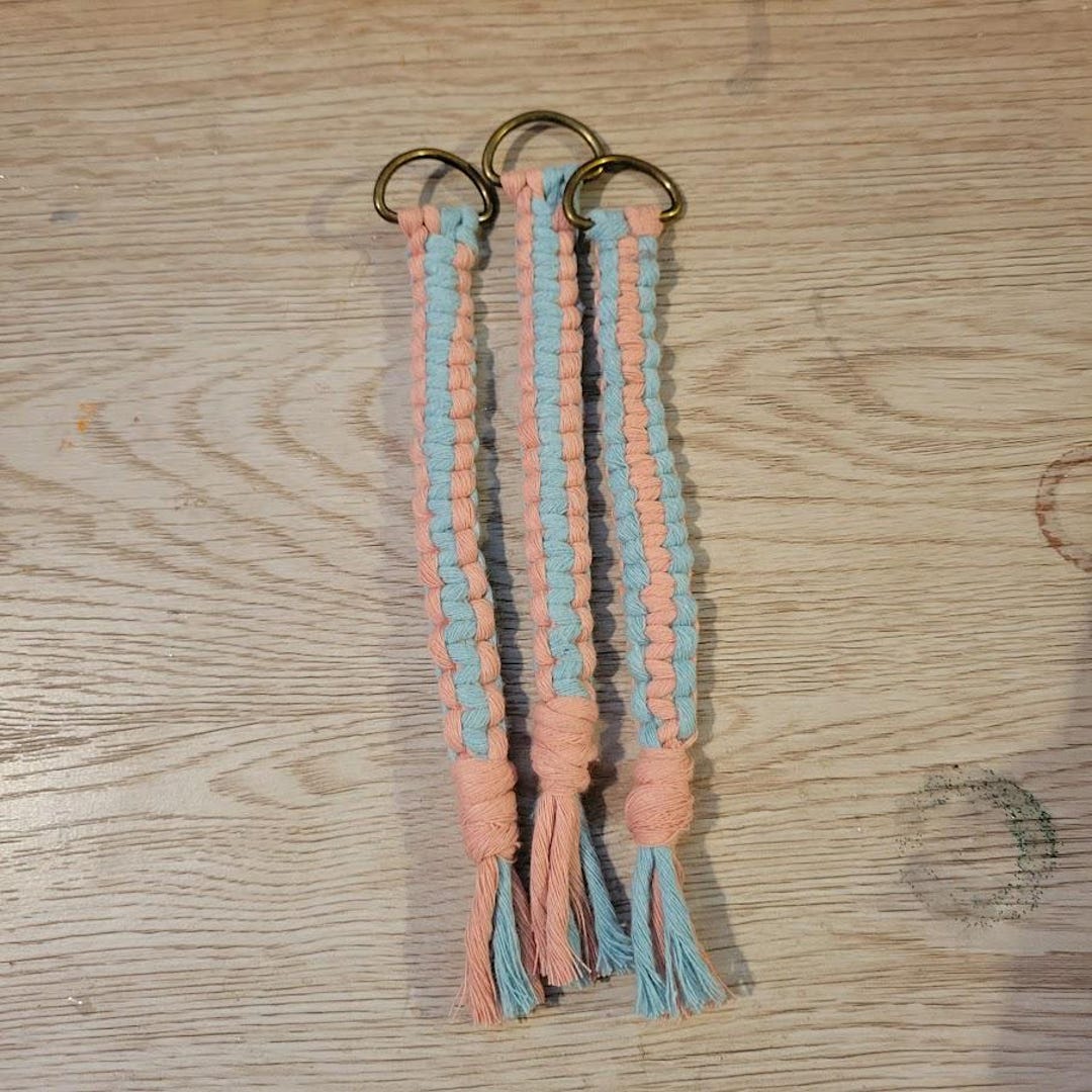 Macrame Key Chain - Etsy