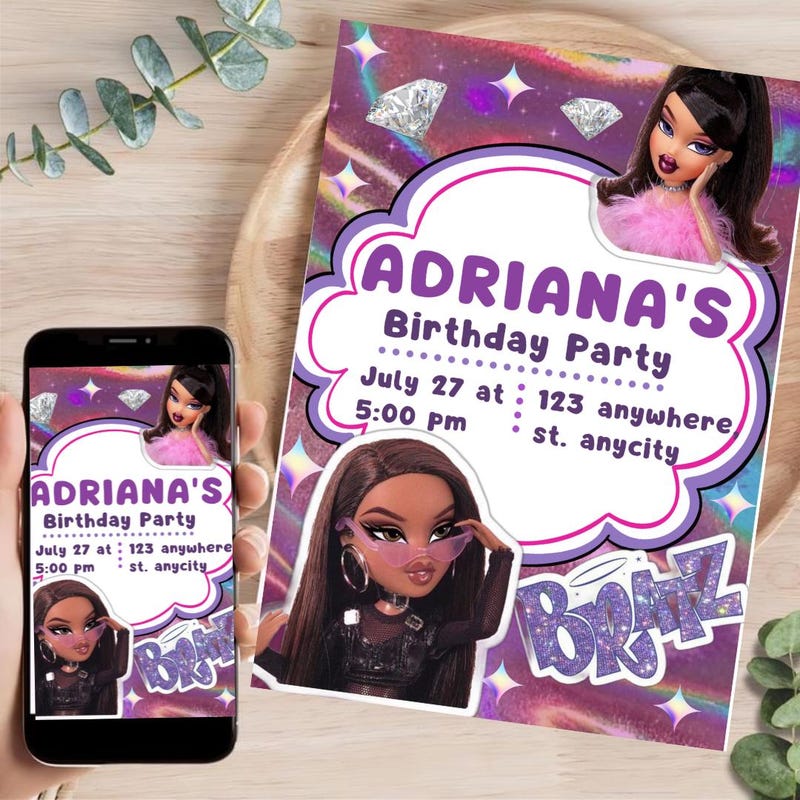The Bratz Invitation - Etsy