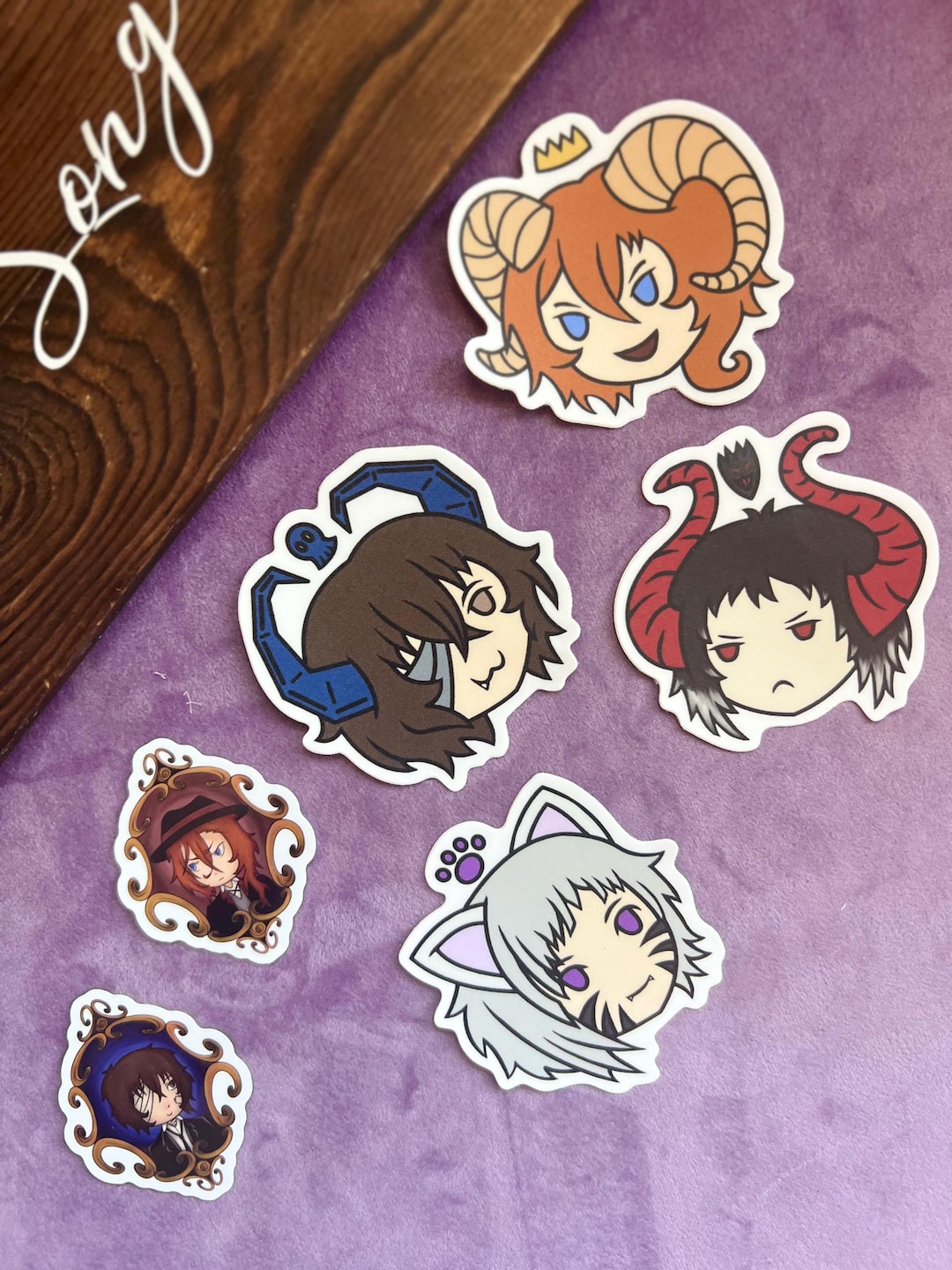 Bungo Stray Dogs Chibi Stickers Dazai, Chuuya, Atsushi, Akutagawa - Etsy