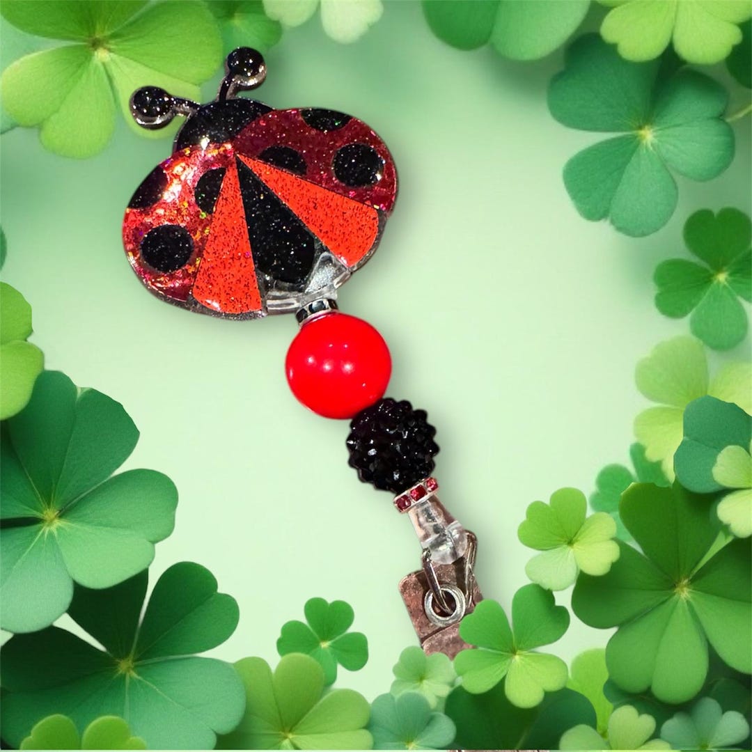 Lady Bug Badge Reel - Etsy