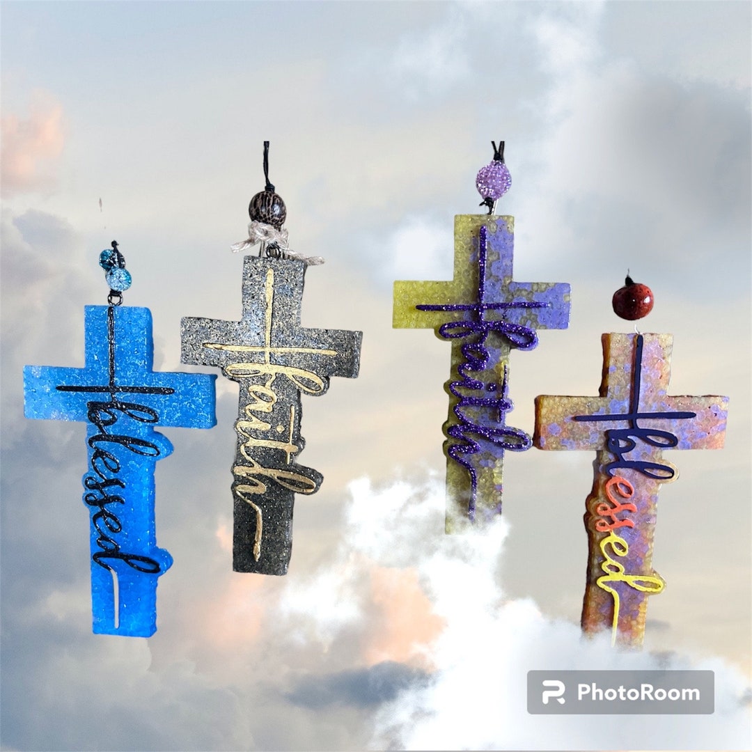 Blessed or Faith Cross Freshie - Etsy