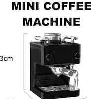 1:6 Scale Miniature Coffee Machine Dolls House Espresso Machine Mini ...