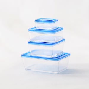 4pcs Set Cute Miniature Food Containers With Lids Mini Tiny Storage ...