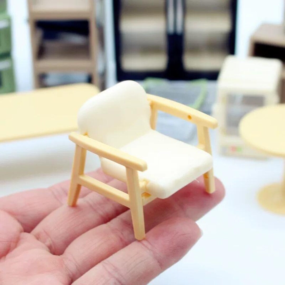 Miniature Chair Miniature Sofa Chair Realistic Mini Accent Chair ...