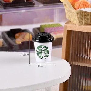 2pcs Set Mini Dollar Store Super Cute Mini Tiny Coffee Cups Miniature ...