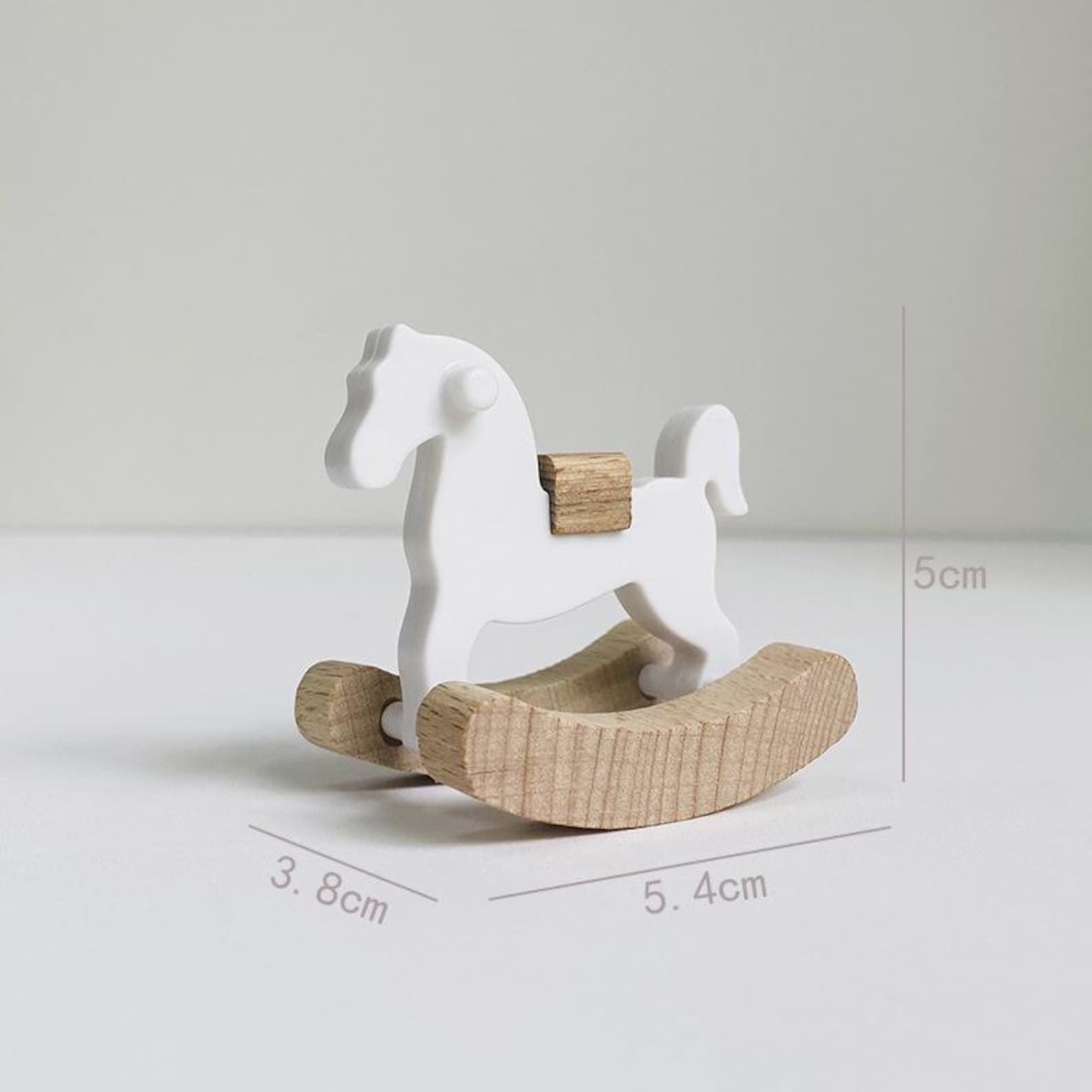 Super Cute Wooden Realistic Mini Rocking Horse Miniature Horse Rocker ...