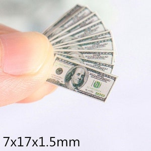 15 Mini Dollar Bills for 1 Dollar Mini Dollar Store Cute Fake Dollar ...