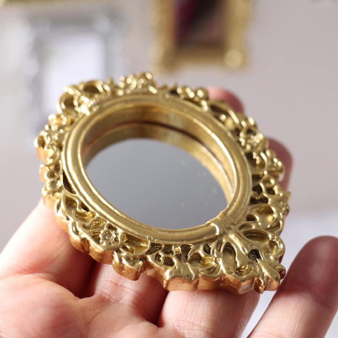 Super Cute Realistic Vintage Style Mini Mirrors With Back Stickers Mini ...