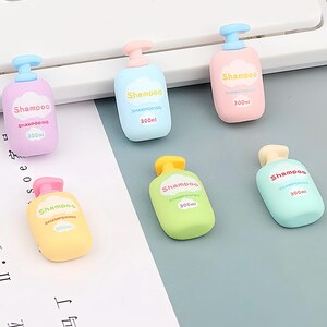2pcs Super Cute Miniature Shampoo Bottles Realistic Miniature Mini Skin ...