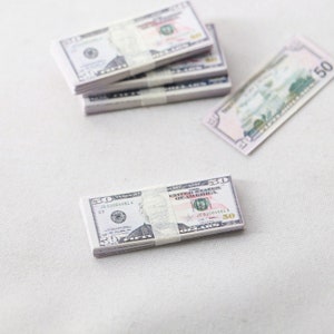 15 Mini Dollar Bills for 1 Dollar Mini Dollar Store Cute Fake Dollar ...