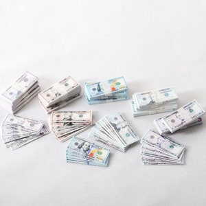 15 Mini Dollar Bills for 1 Dollar Mini Dollar Store Cute Fake Dollar ...
