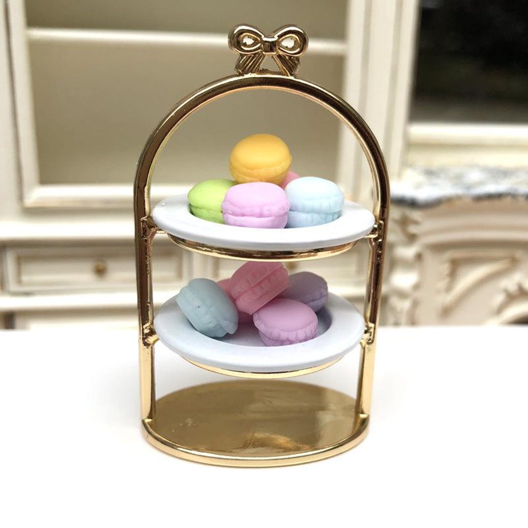 3pcs Miniature Dessert Stand With Plates Mini Cake Stand Mini Afternoon ...