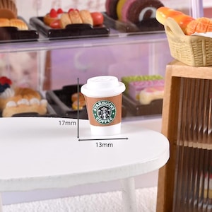 2pcs Set Mini Dollar Store Super Cute Mini Tiny Coffee Cups Miniature ...