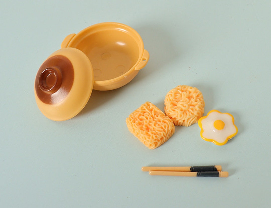 6pcs Super Cute Mini Instant Noodle Sets Mini Clay Pot Mini Ramen ...
