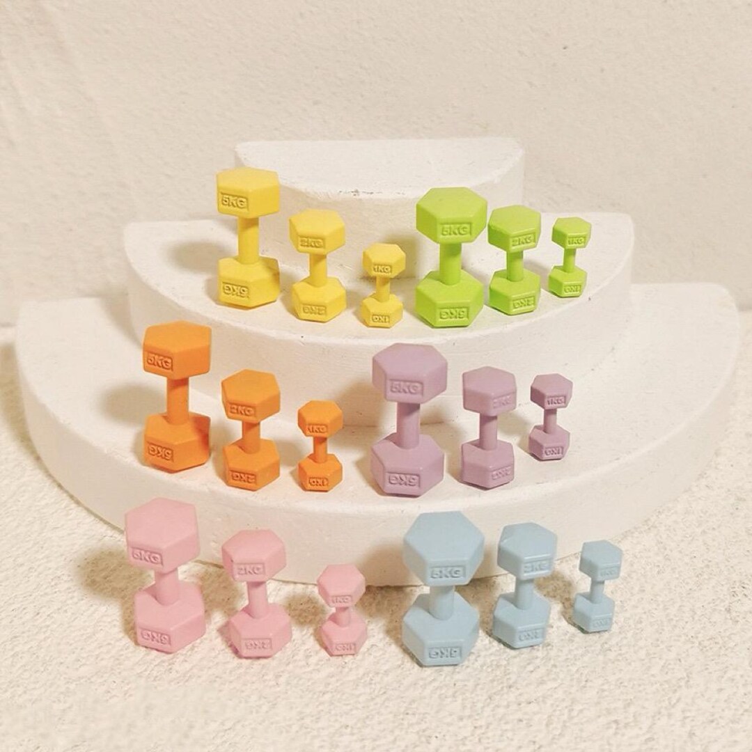 Miniature Dumbbells Miniature Sports Equipment Gym for Dolls Miniature ...