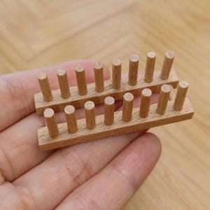 Wooden Miniature Plate Rack Miniature Drying Rack Miniature Plate ...