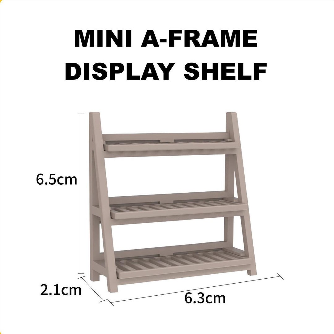 Mini Dollar Store Super Cute Realistic Mini A-frame Display Shelf Mini ...