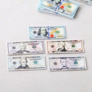 15 Mini Dollar Bills for 1 Dollar Mini Dollar Store Cute Fake Dollar ...