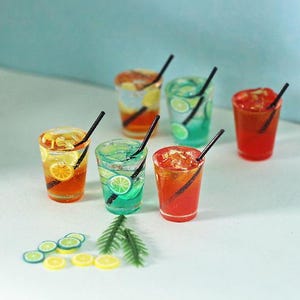 Super Cute Mini Lemon Ice Tea Drinks Mini Lemonade Mini Ice Tea With ...