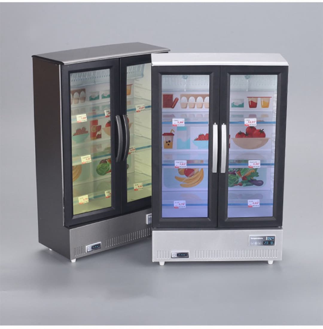 Super Cute Realistic Mini Two Door Refrigerator With Sound and Music ...