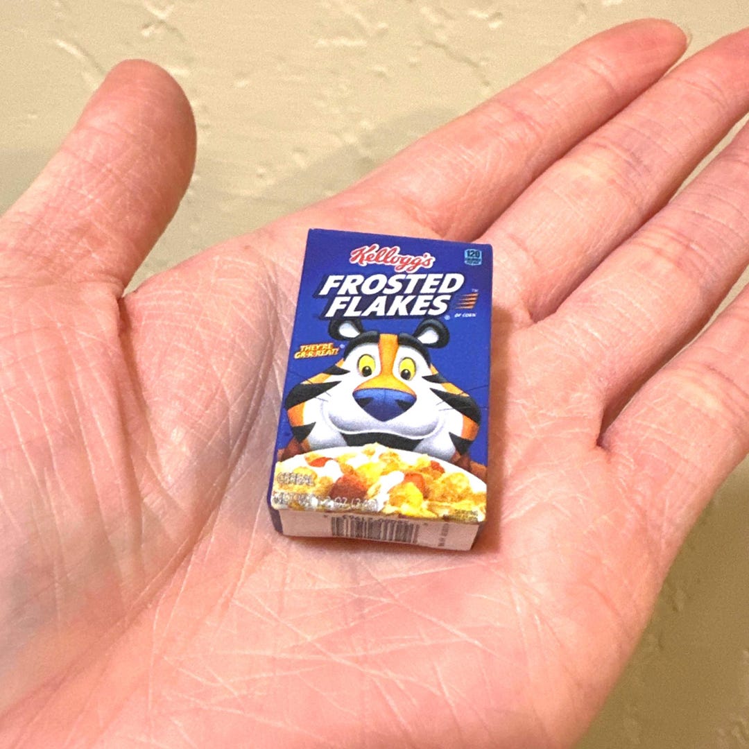 Mini Cereal Frosted Flakes Miniature Breakfast Mini Fake Cereal Box ...