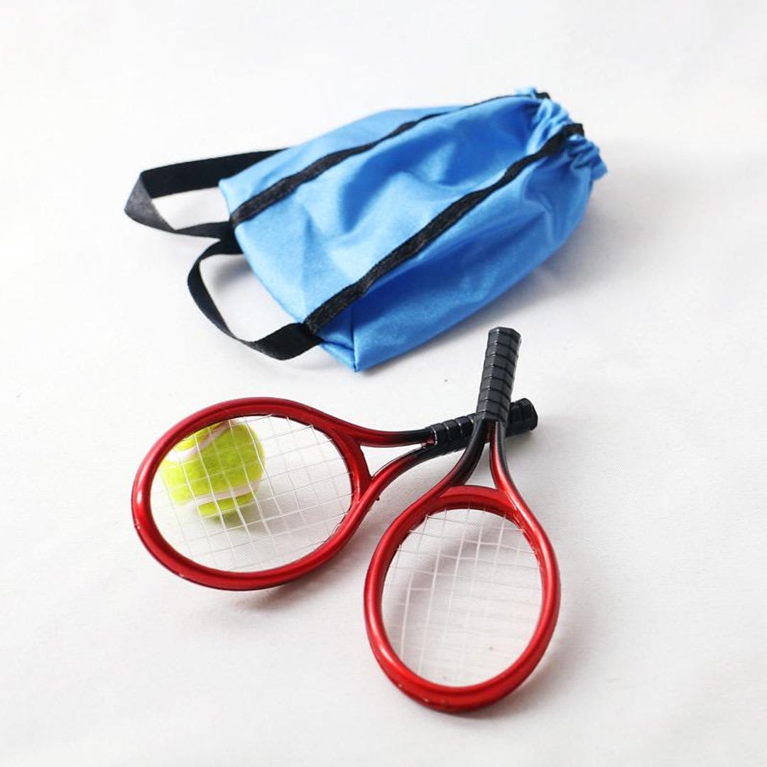 Miniature Tennis Rackets Set With Mini Tennis Ball Miniature Sports ...