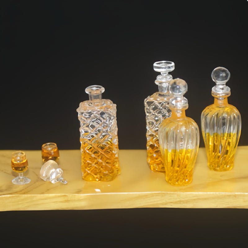 Miniature Glass Whiskey Bottle - Etsy