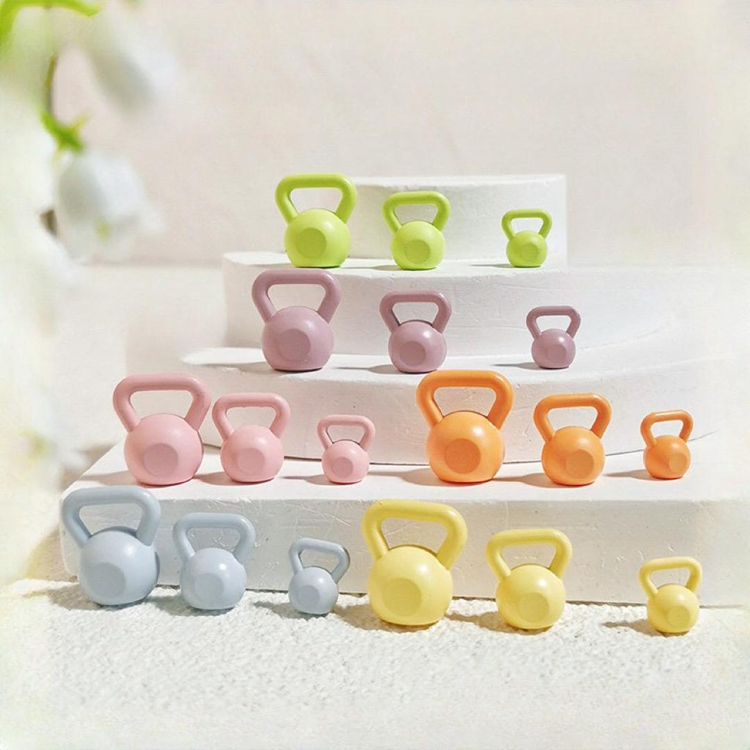 Miniature Kettlebells Miniature Sports Equipment Gym for Dolls ...