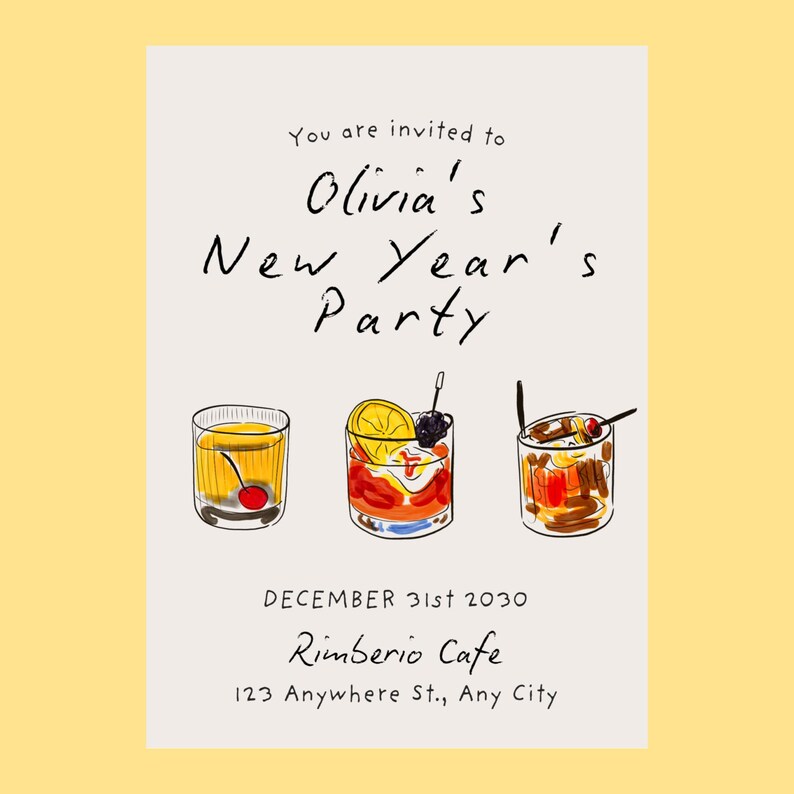 Hand-drawn Old Fashioned Clip Art Bundle – Cocktail Illustrations PNG ...