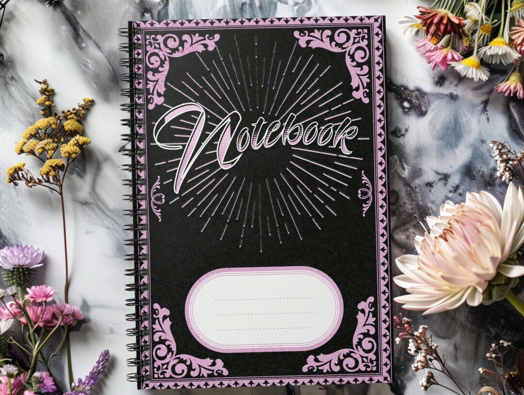 Cute Pink 6x8 Notebook, Pink Pattern Notepad, New School Supplies, Gift ...