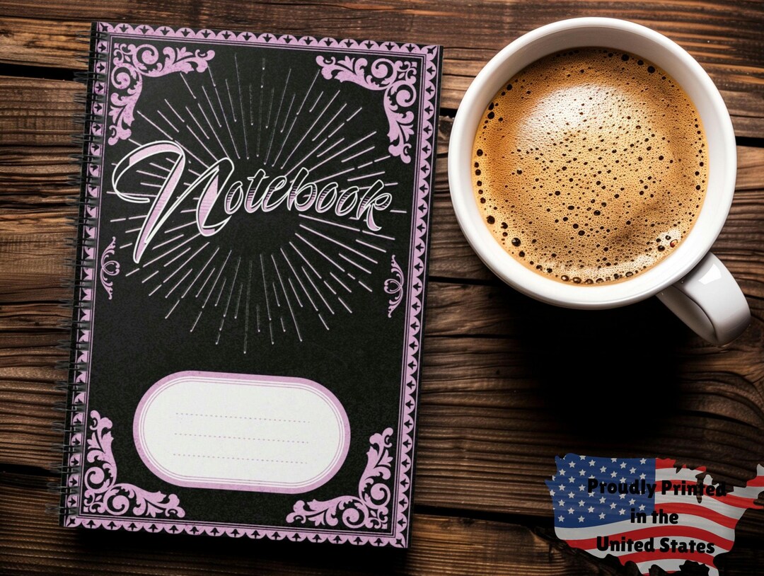 Cute Pink 6x8 Notebook, Pink Pattern Notepad, New School Supplies, Gift ...