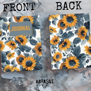 Sunflower Journal Compact-sized 7x5, Unique Aesthetic Diary Notepad ...