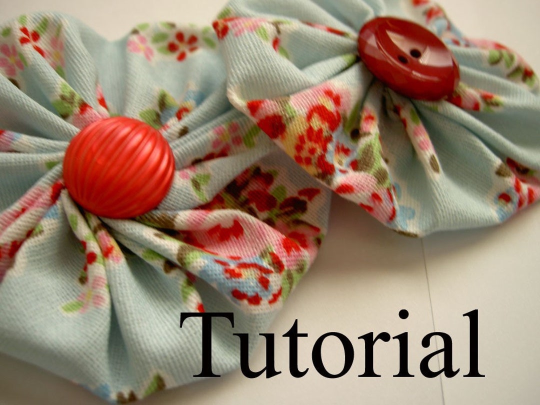 Vintage Fabric Flower Sewing Tutorial, Beginner DIY (PDF Pattern) - Etsy