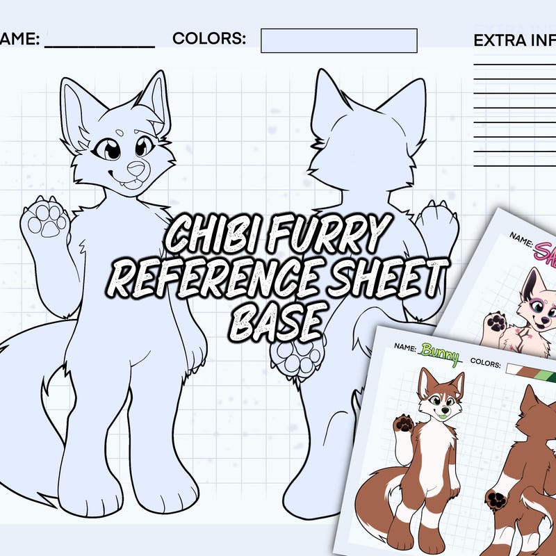 Furry Drawing Bases - Etsy