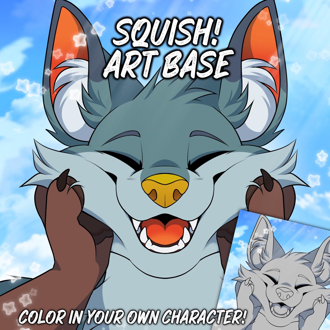 Squish! Furry Art Base [shaded + Effects] - Etsy Australia