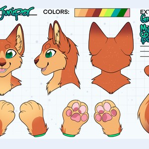 Cat Fursuit Reference Sheet Base, Furry Partial read Description - Etsy Australia