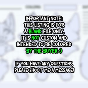 Cat Fursuit Reference Sheet Base, Furry Partial read Description - Etsy ...