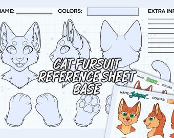 Fursuit Reference Base Digital Furry Base - Etsy