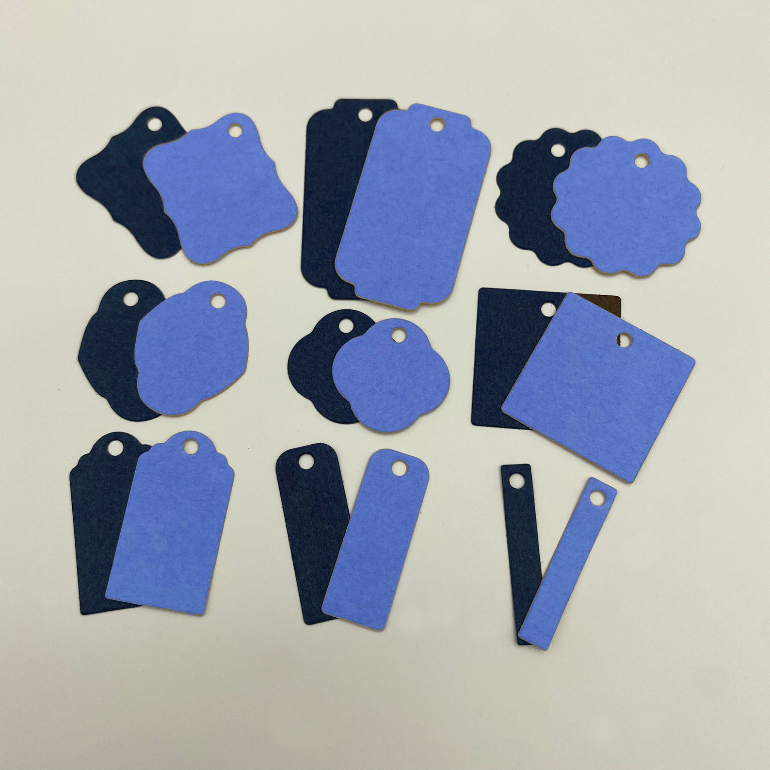 9pcs Gift Tag Label Metal Cutting Dies With Holes Frame Die-cut Set ...