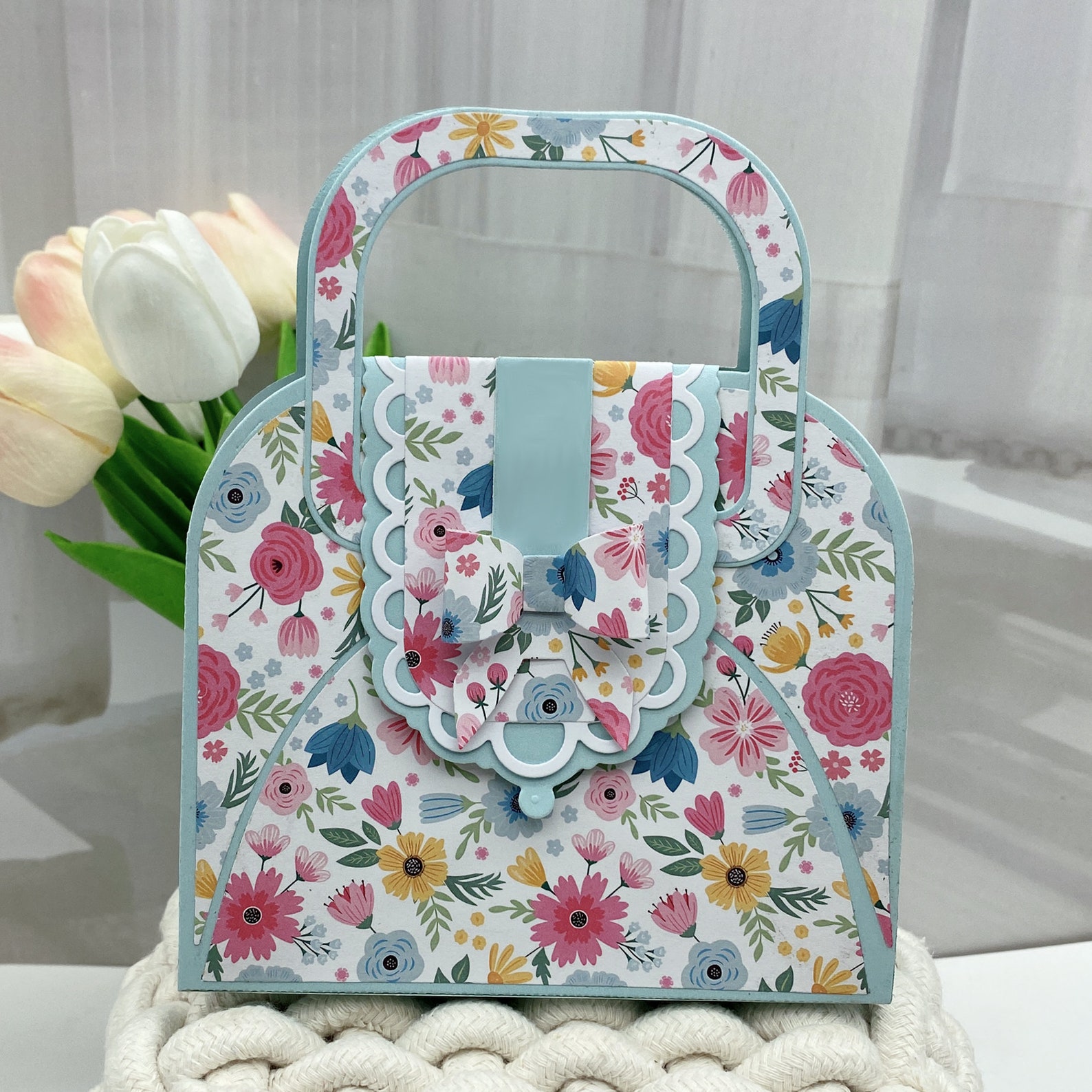 3D Handbag Metal Cutting Die Women’s Tote Bag Die-cut Set Scrapbook ...