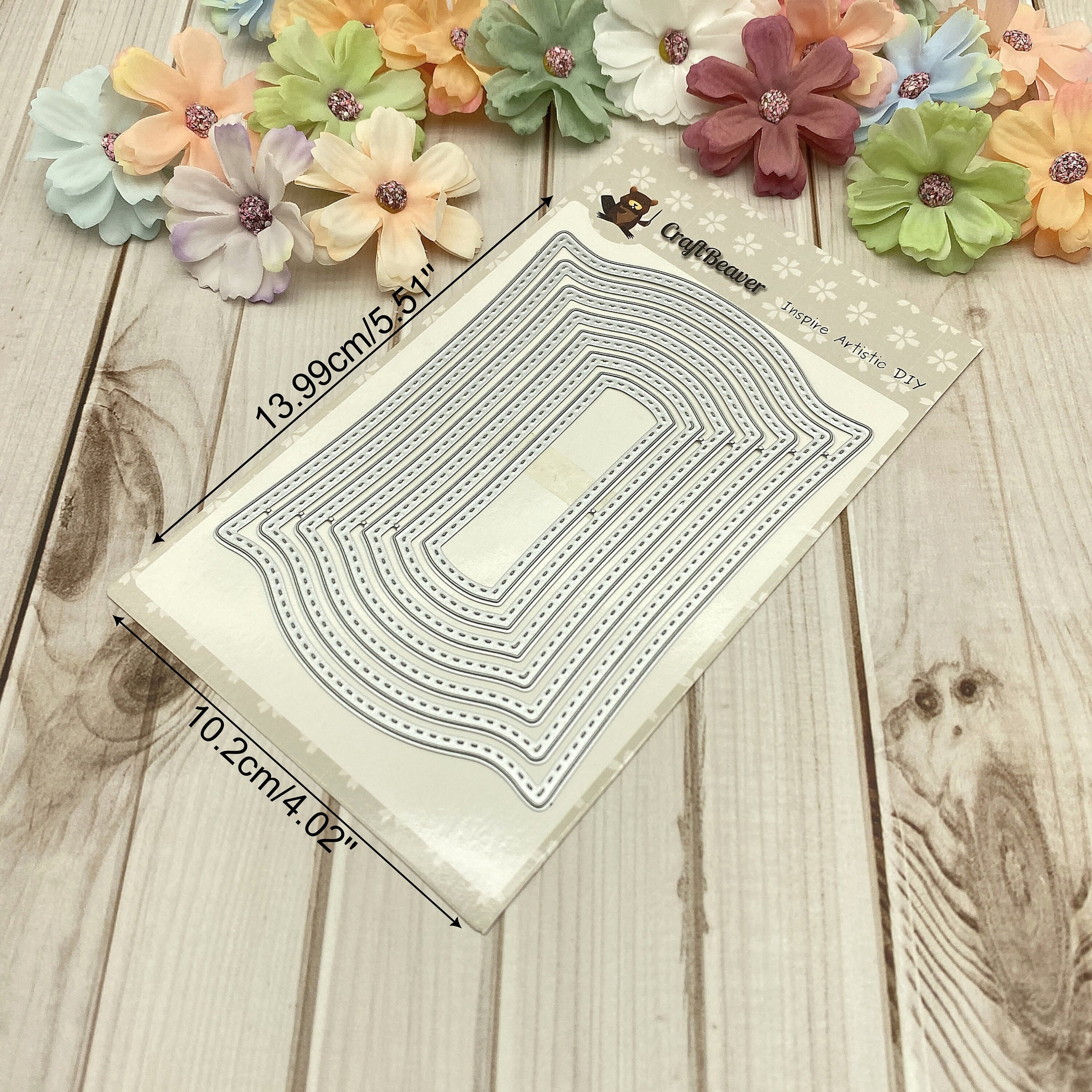 Multi-layered Geometirc Pattern Frame Metal Cutting Die Circle Rhombus ...