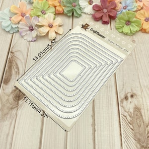 Multi-layered Geometirc Pattern Frame Metal Cutting Die Circle Rhombus ...