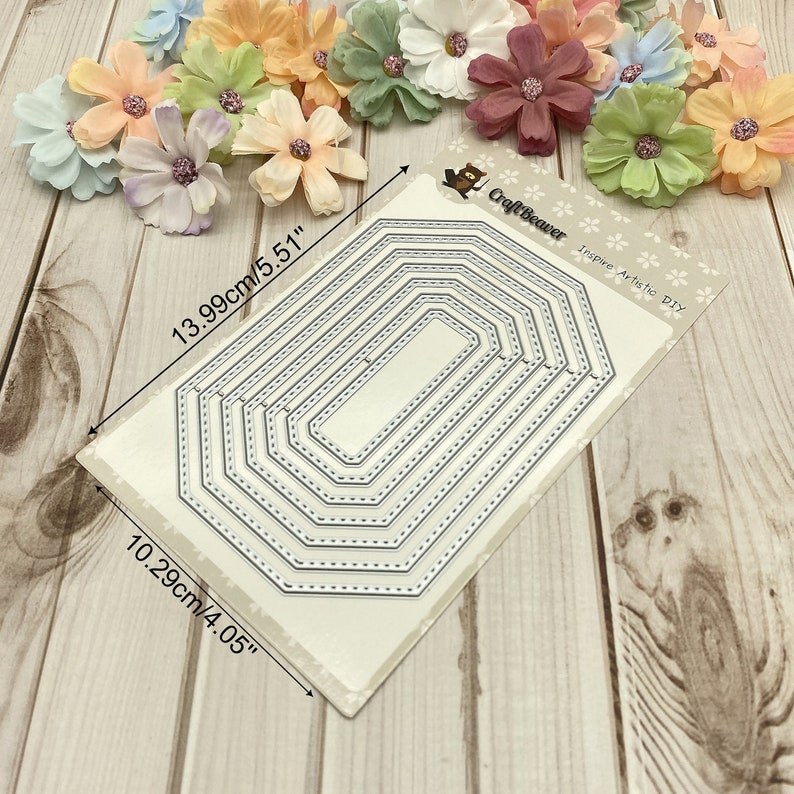 Multi-layered Geometirc Pattern Frame Metal Cutting Die Circle Rhombus ...