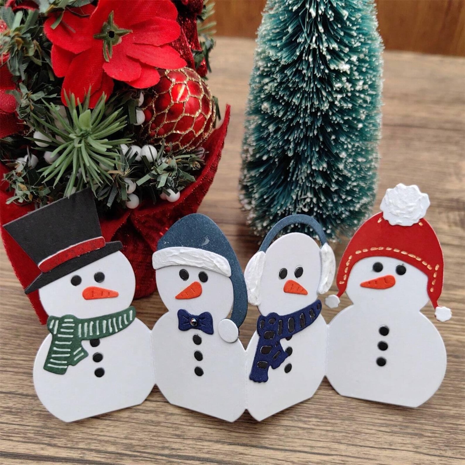 Snowman Metal Cutting Dies Christmas Gnome Die Cuts for Card Making DIY ...