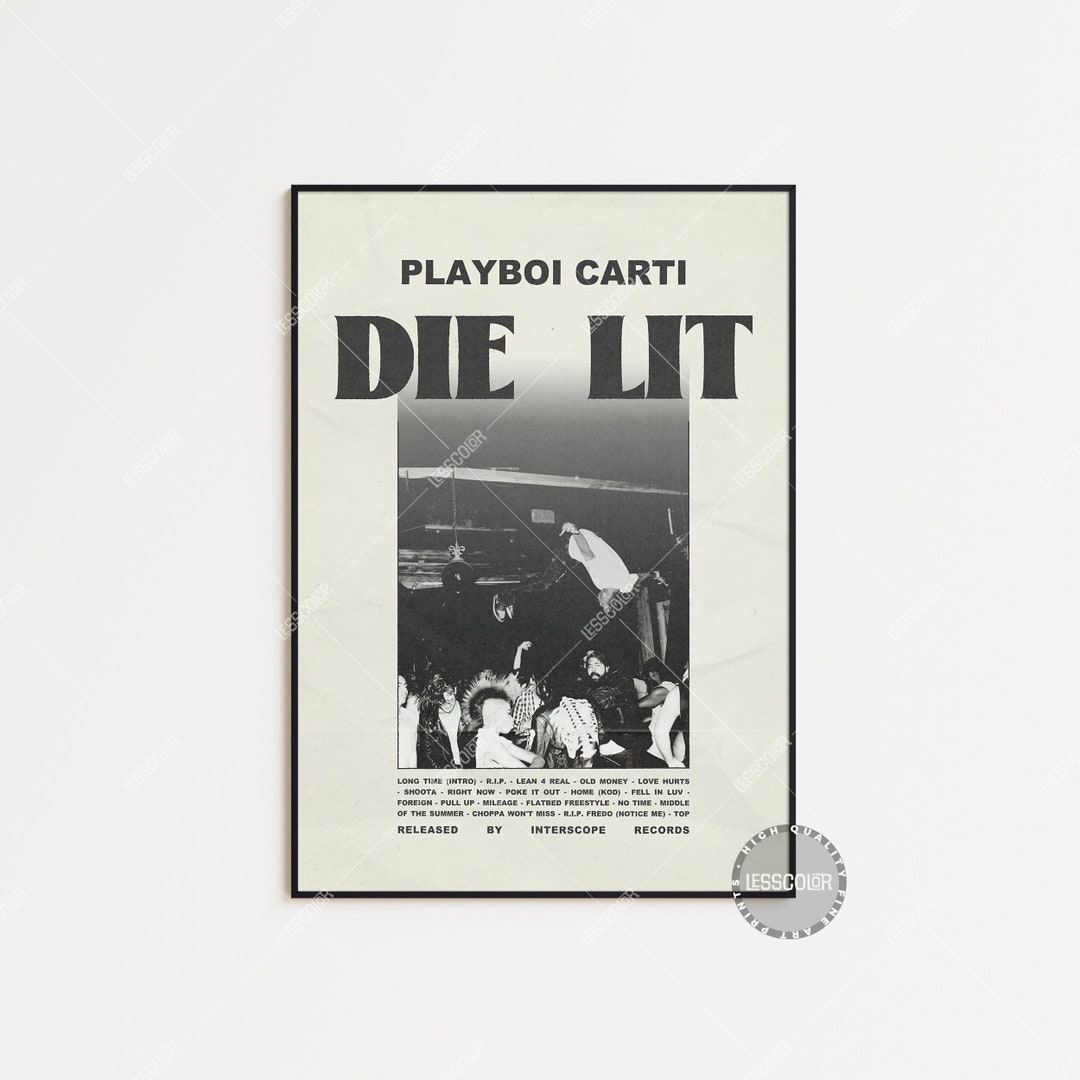 Playboi Carti Posters / Die Lit Poster, Tracklist Album Cover Poster ...