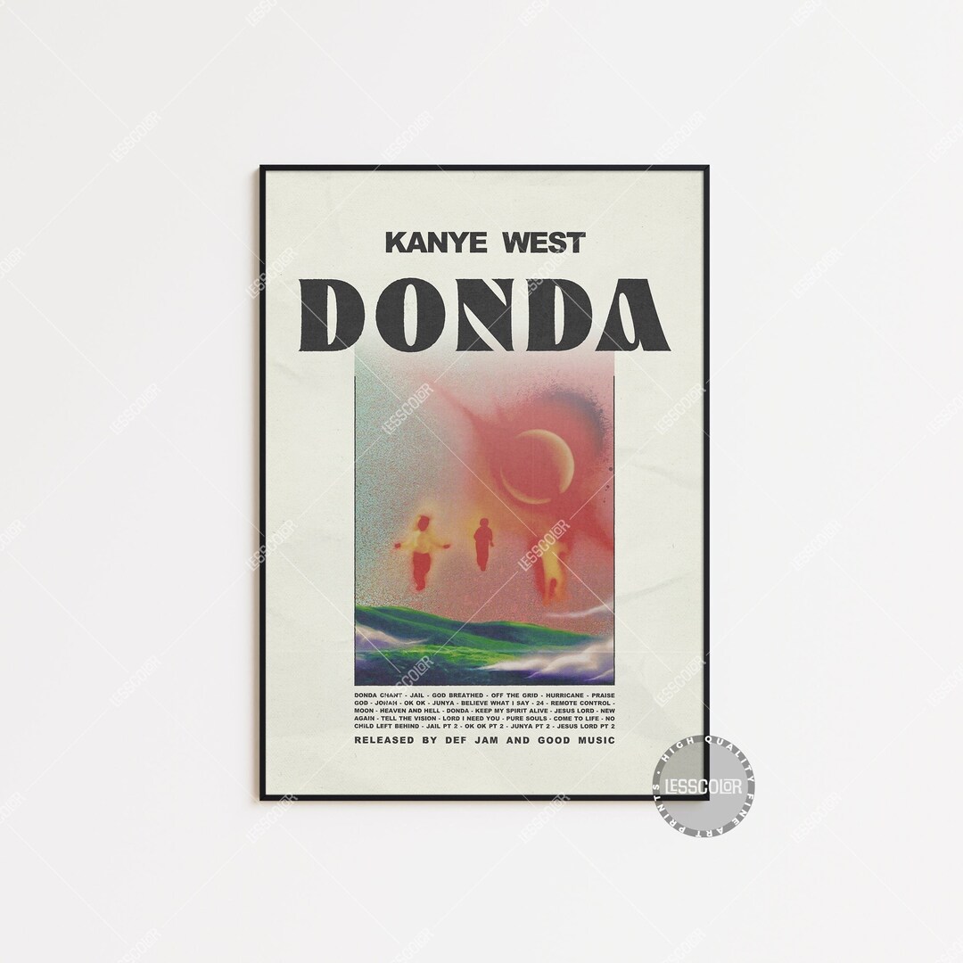 Kanye West Poster / Donda Poster / Album Cover Poster Poster Print Wall ...