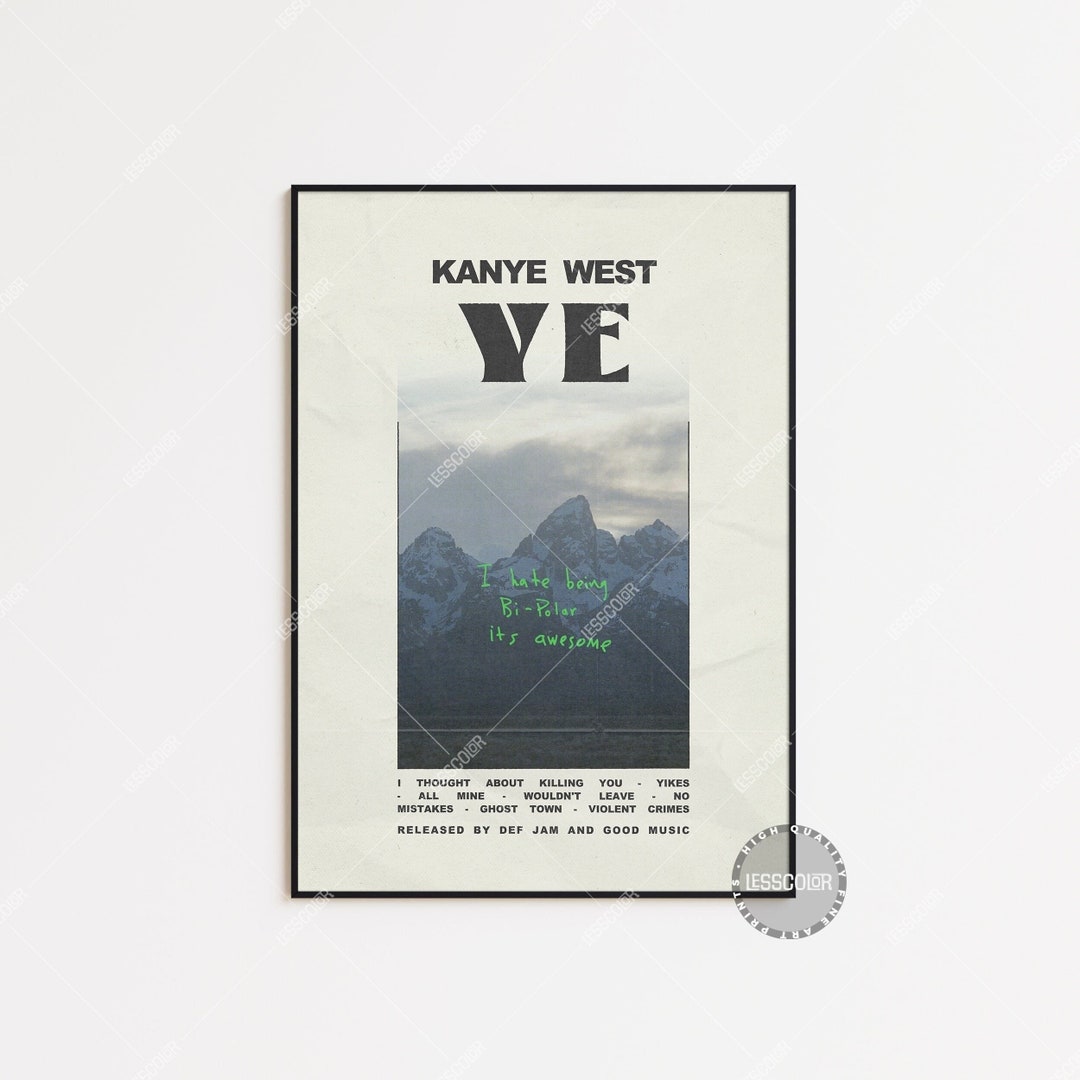 Kanye West Poster / YE Poster / Album Cover Poster Poster Print Wall ...