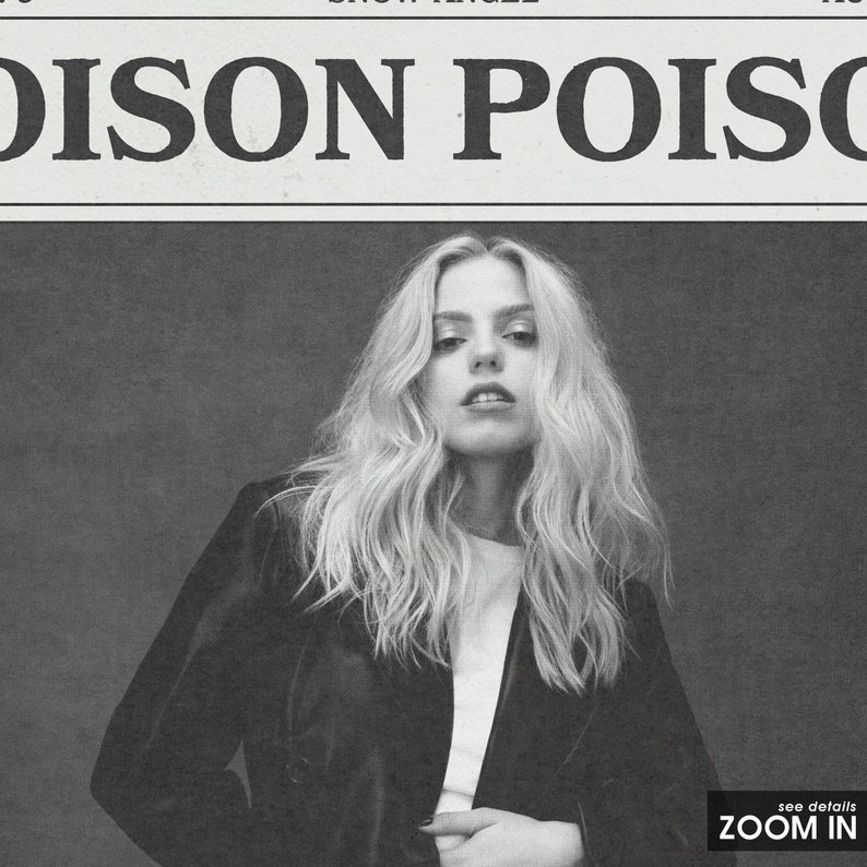 Renee Rapp Retro Newspaper Print, Poison Poison Poster, Poison Poison ...